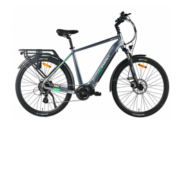 Bicicleta Electrica Hardtail MS Energy eBike m100, gri-verde - 0001234386